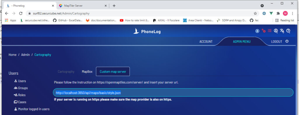 PhoneLog Browser – Offline Maps Set up - SecurCube