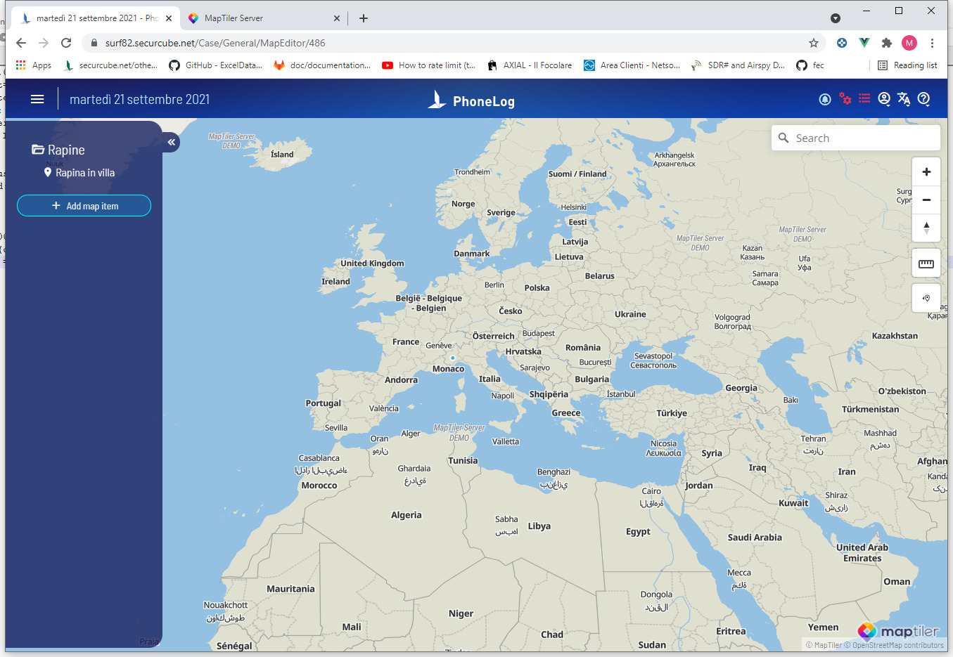 PhoneLog Browser – Offline Maps Set up - SecurCube